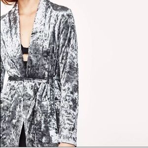 Alice Blue | Jackets & Coats | Crushed Velvet Blazer Like New | Poshmark